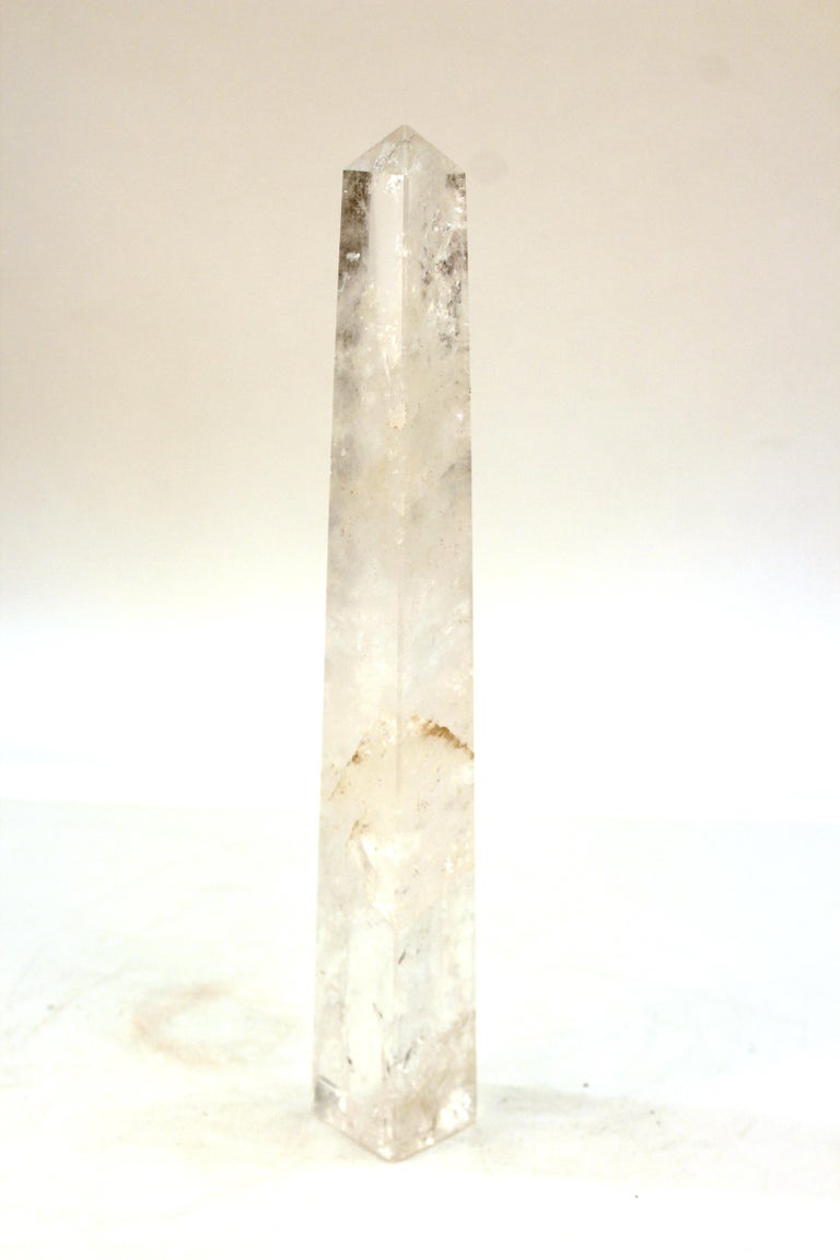 Quartz Obelisk Sculpture at 1stDibs