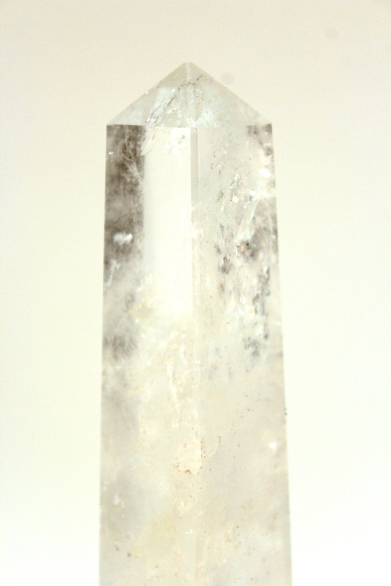 Quartz Obelisk Sculpture at 1stDibs