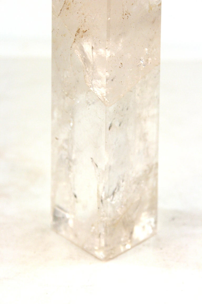 Quartz Obelisk Sculpture at 1stDibs