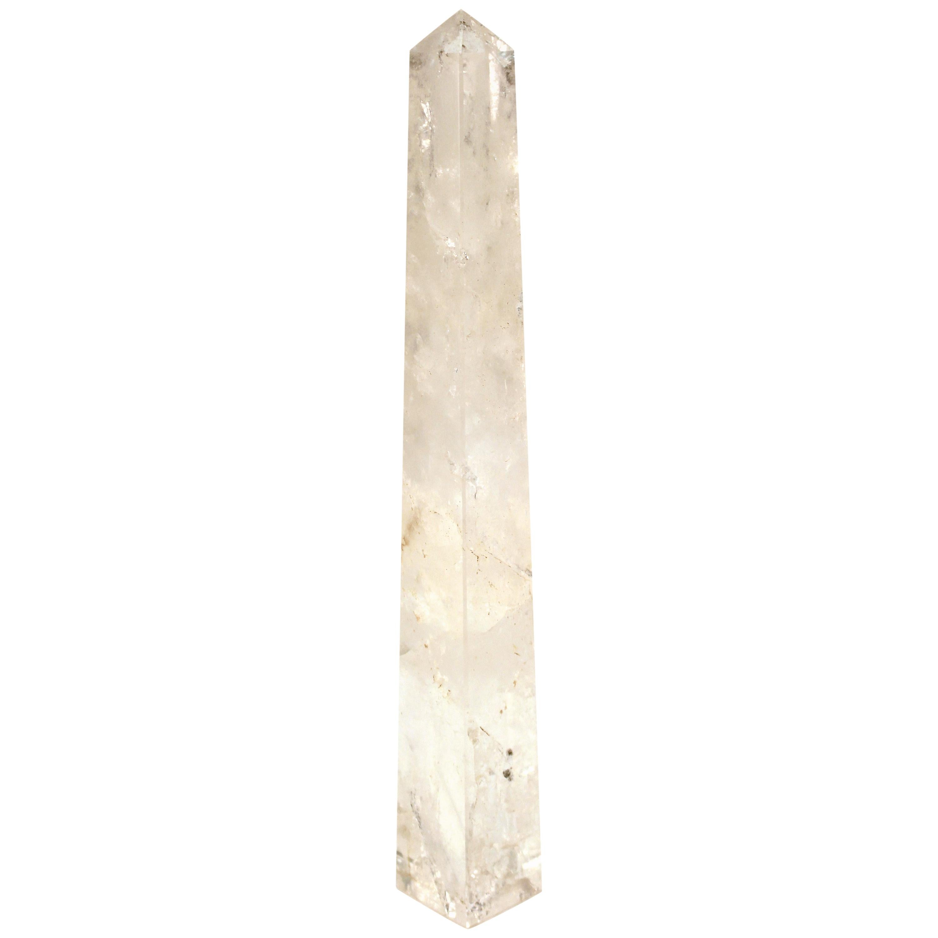 Quartz Obelisk Sculpture at 1stDibs