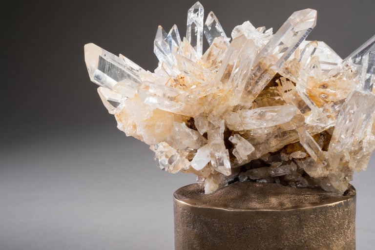 Quartz on Bronze Base For Sale at 1stDibs