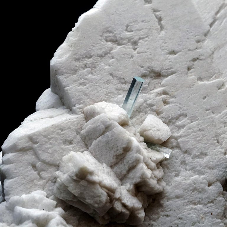 Quartz Point on White Feldspar Crystal Matrix From Himalaya Mountains ...