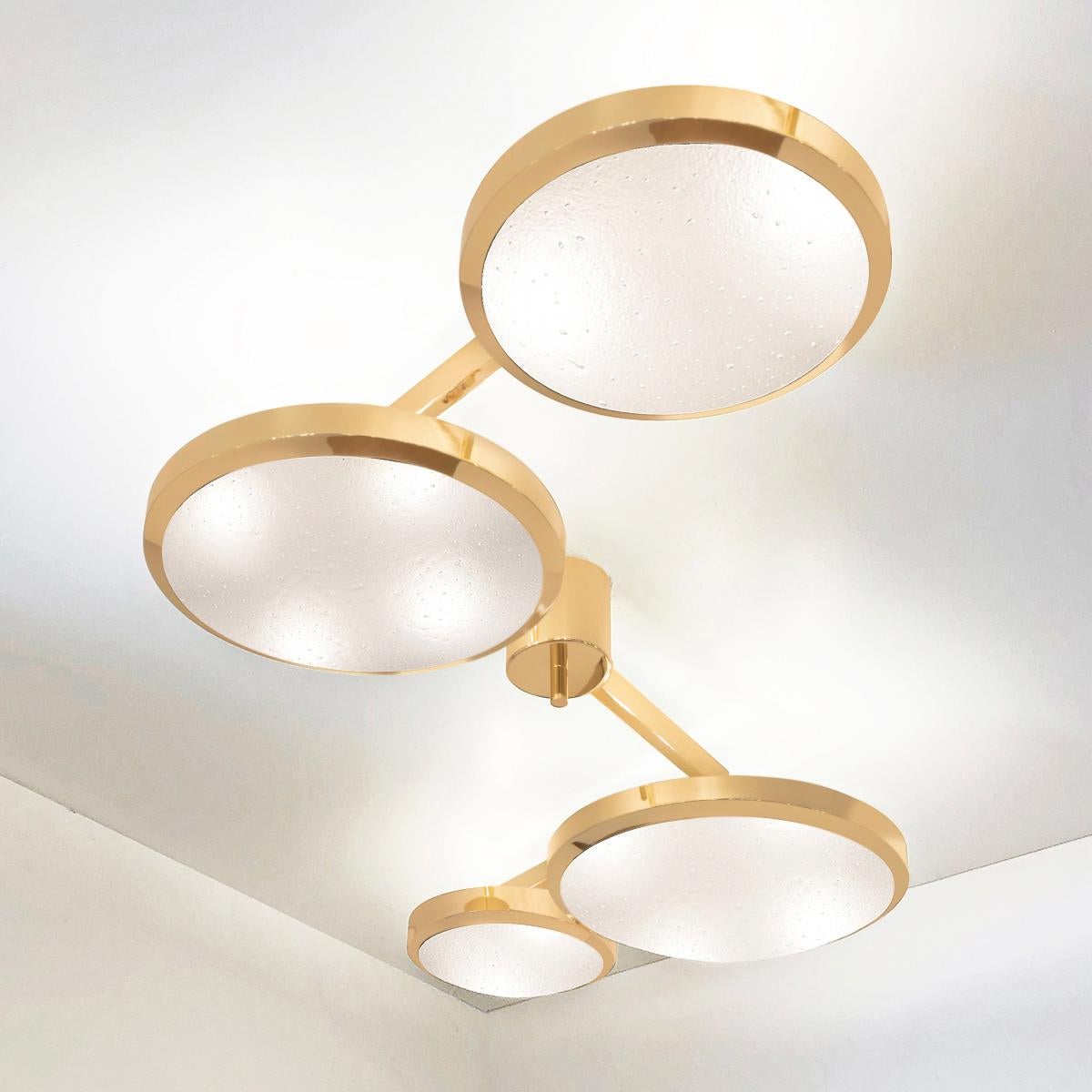 Quattro Ceiling Light by Gaspare Asaro - Bronzo Ottone Finish For Sale ...