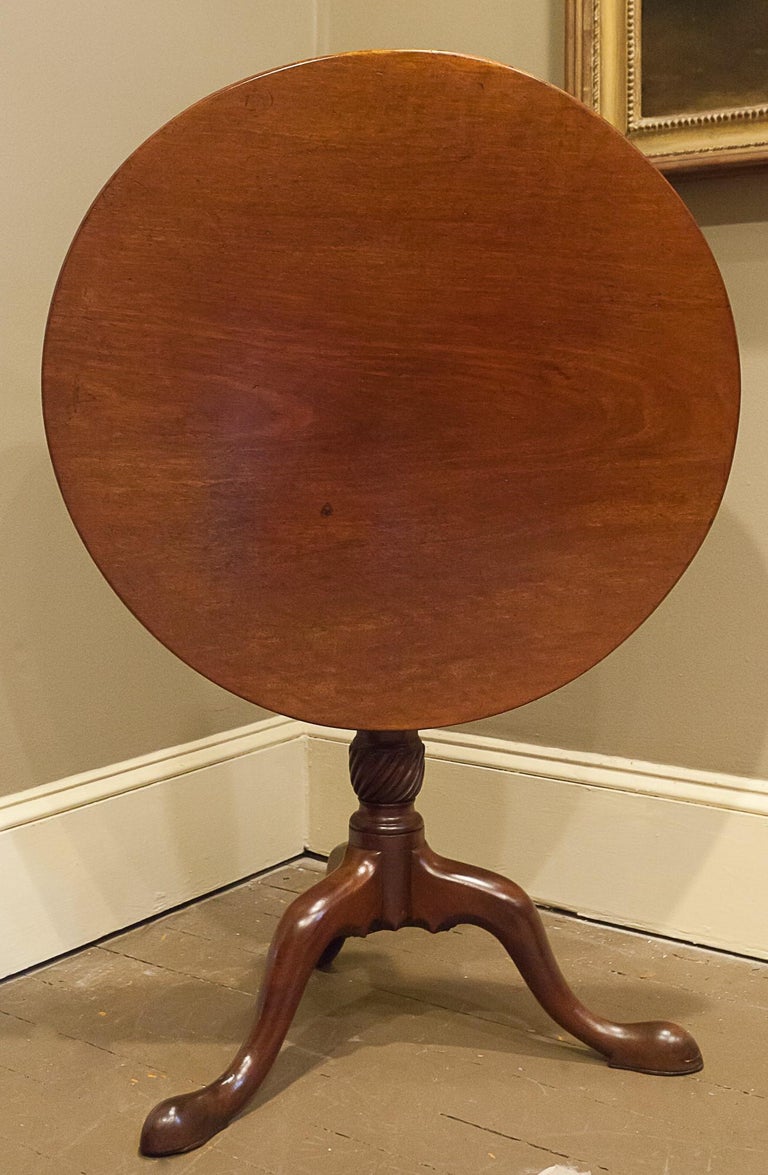 Queen Ann Revolving Birdcage Tip Top Table, New England, circa 1760 For ...