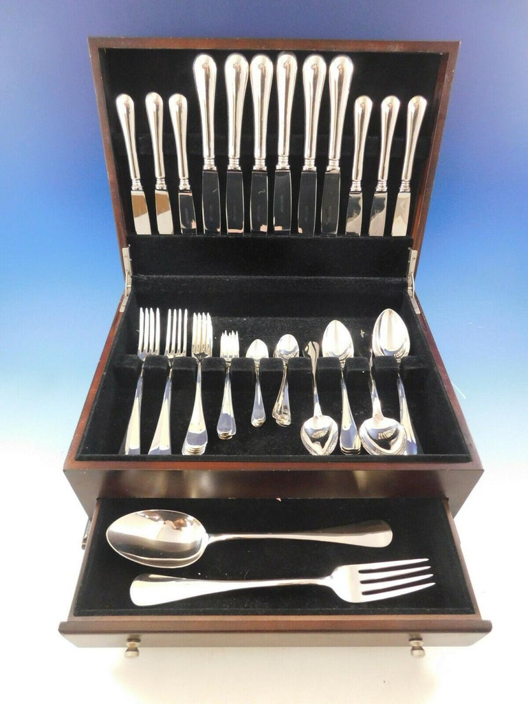 Queen Anne by Cesa 1882 Italy 800 Silver Flatware Set Service 56 Pcs ...