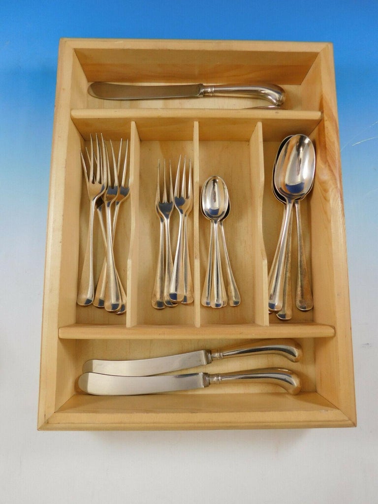 Queen Anne by James Robinson Sterling Silver Flatware Set Dinner 20 ...