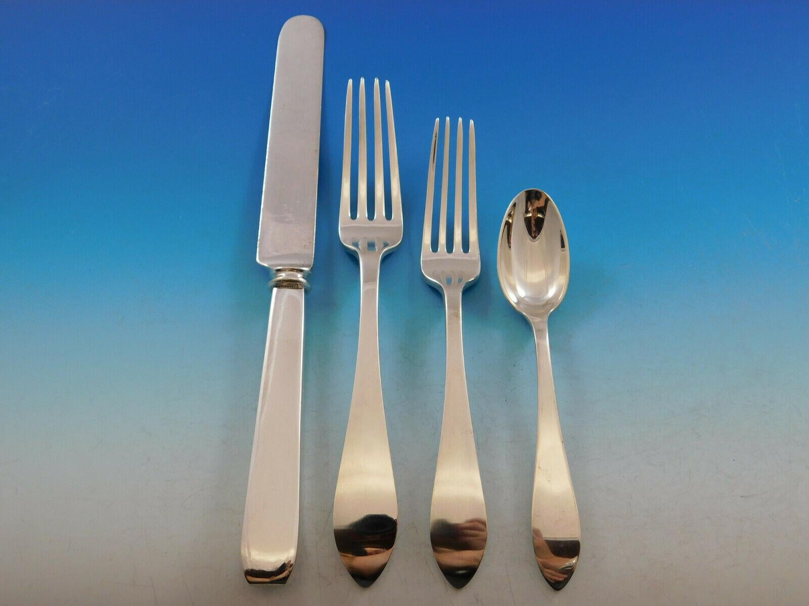 Queen Anne by Tiffany and Co Sterling Silver Flatware Set Service 72pcs ...