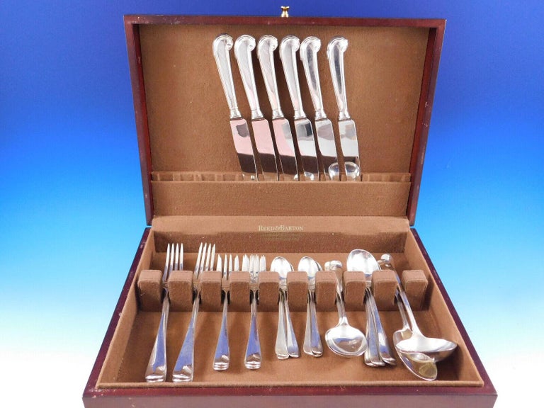 Queen Anne CJ Vander English Sterling Silver Flatware Set Service ...