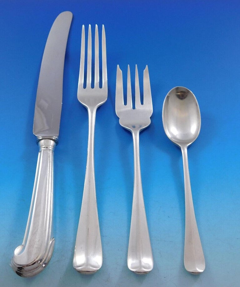 Queen Anne CJ Vander English Sterling Silver Flatware Set Service ...