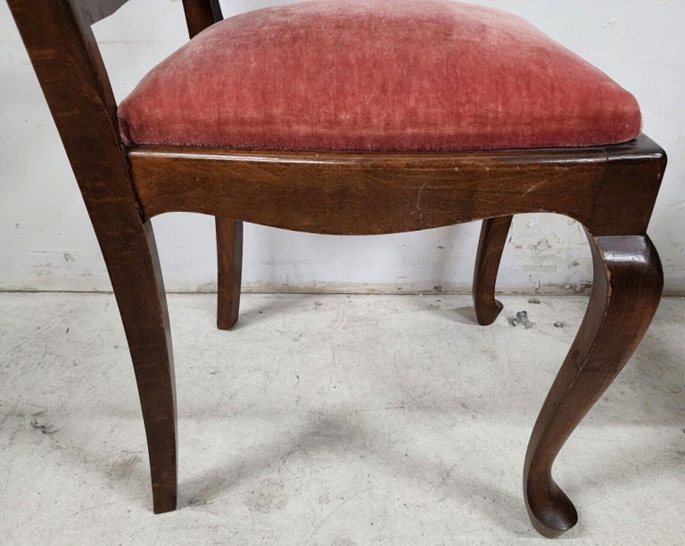 Queen Anne Dining Chairs Cane Back William and Mary - Set of 6 For Sale at 1stDibs