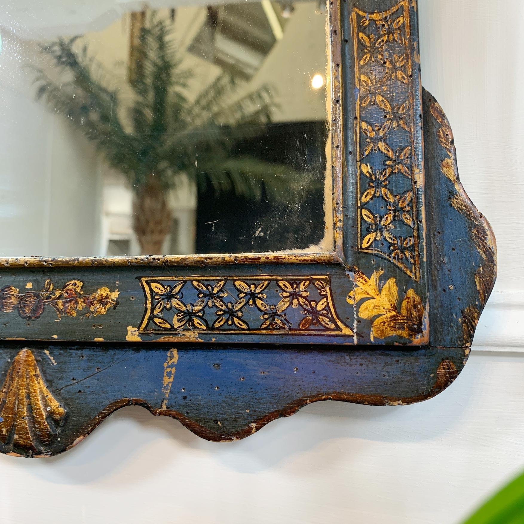 Queen Anne Lacquered Carved Wood Chinoiserie Mirror 1700 For Sale at ...