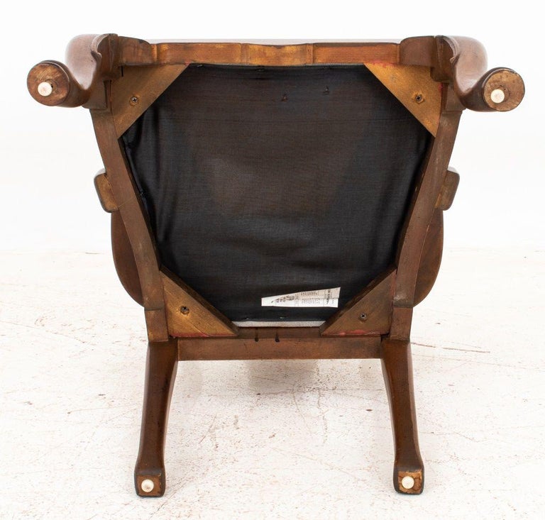 Queen Anne Style Arm Chairs, 4 For Sale at 1stDibs