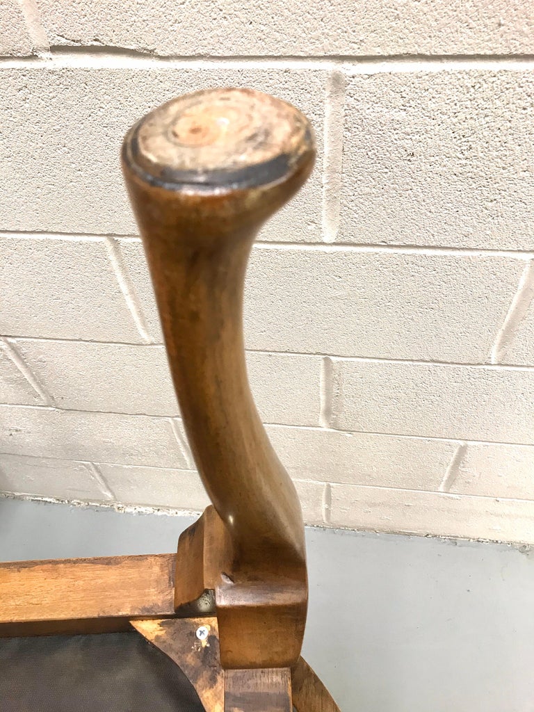 Queen Anne Style High Back Corner Chair at 1stDibs