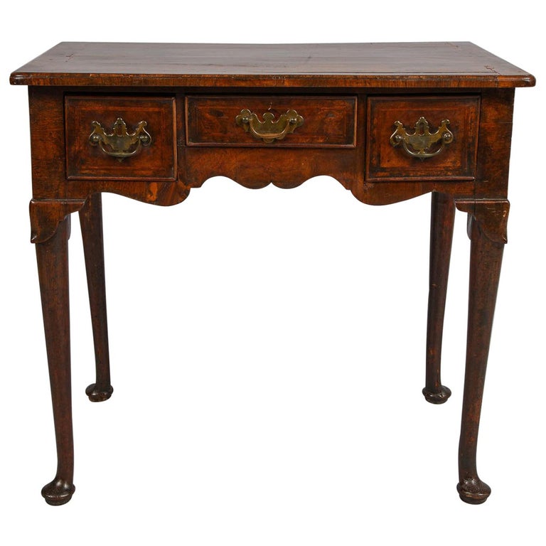 Queen Anne Walnut Lowboy at 1stDibs