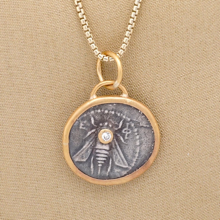 Queen Bee, Ephesus Coin, Tetra Drachm, Pendant Necklace Charm Coin ...