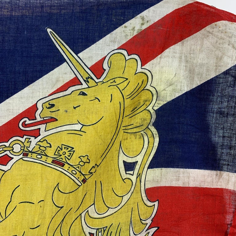 Queen Elizabeth II 1953 Royal Coronation Flag at 1stDibs | coronation ...