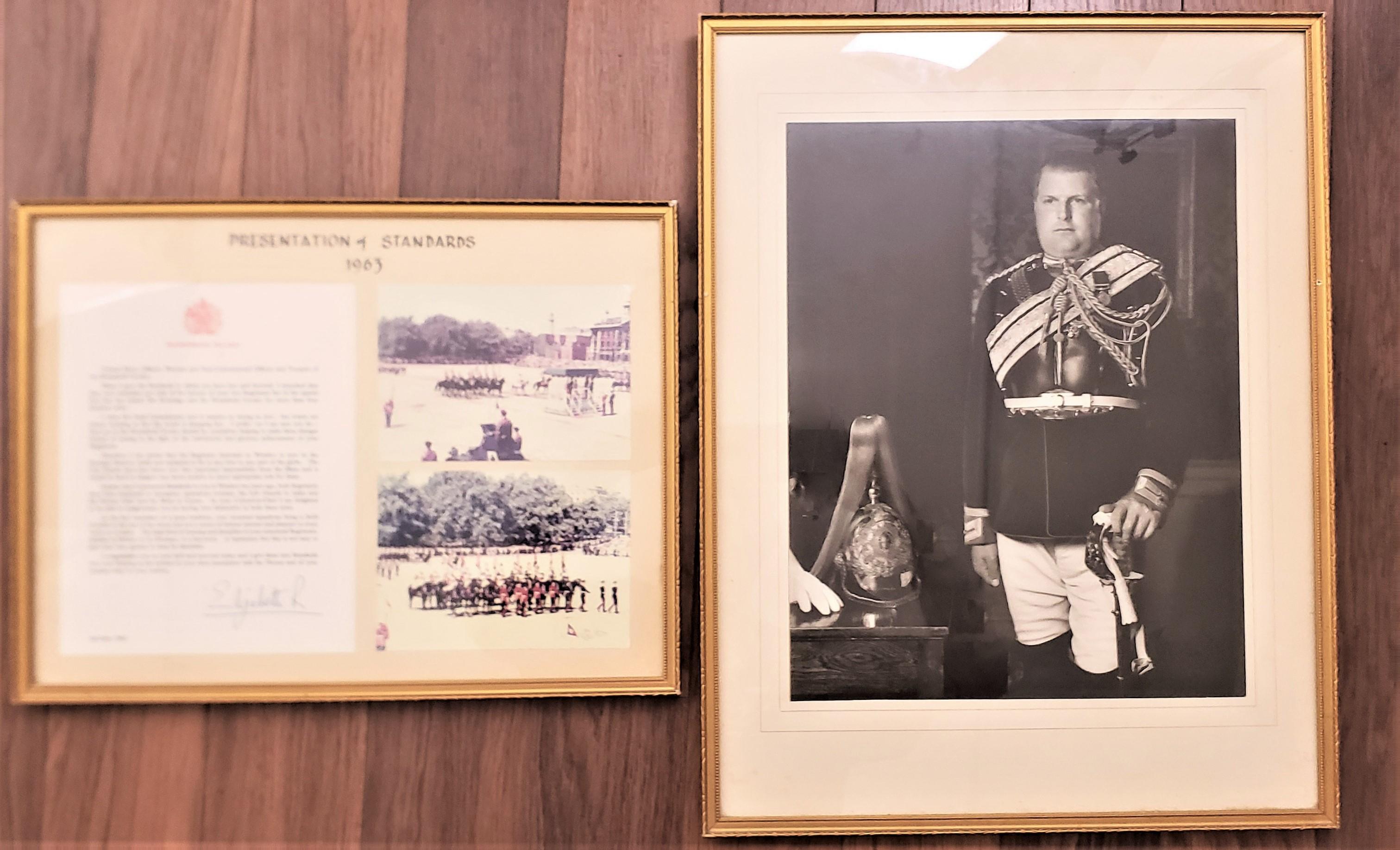 Queen Elizabeth II Signed Letter for the Presentation of Standards 1963 ...