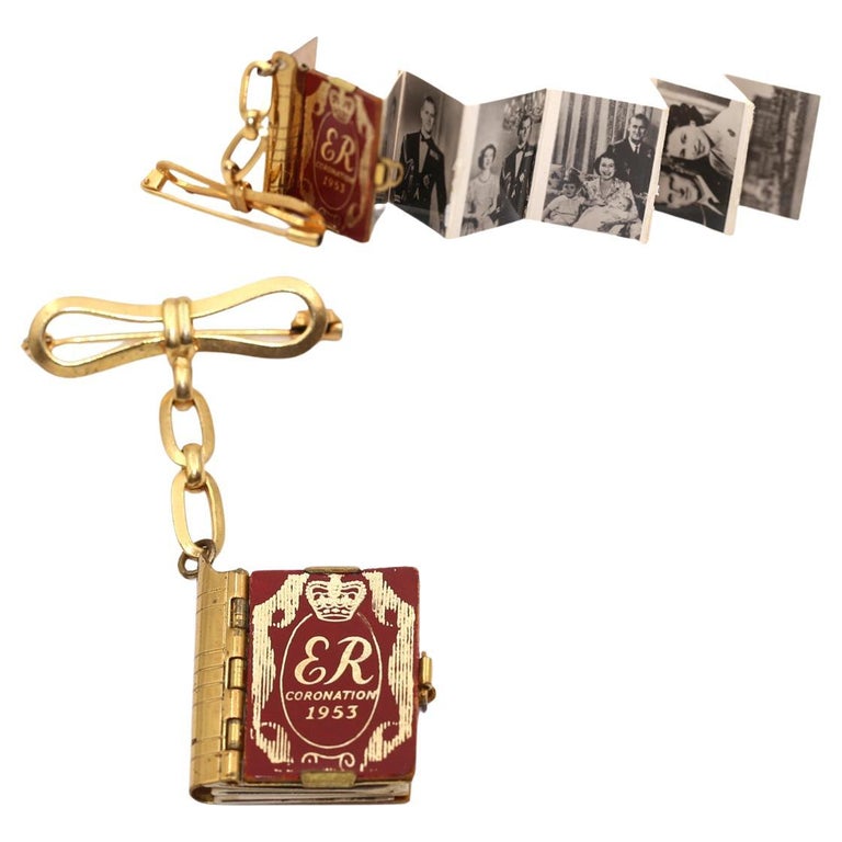 Queen Elizabeth King Charles Coronation Original Pin Charm, 1953 For ...