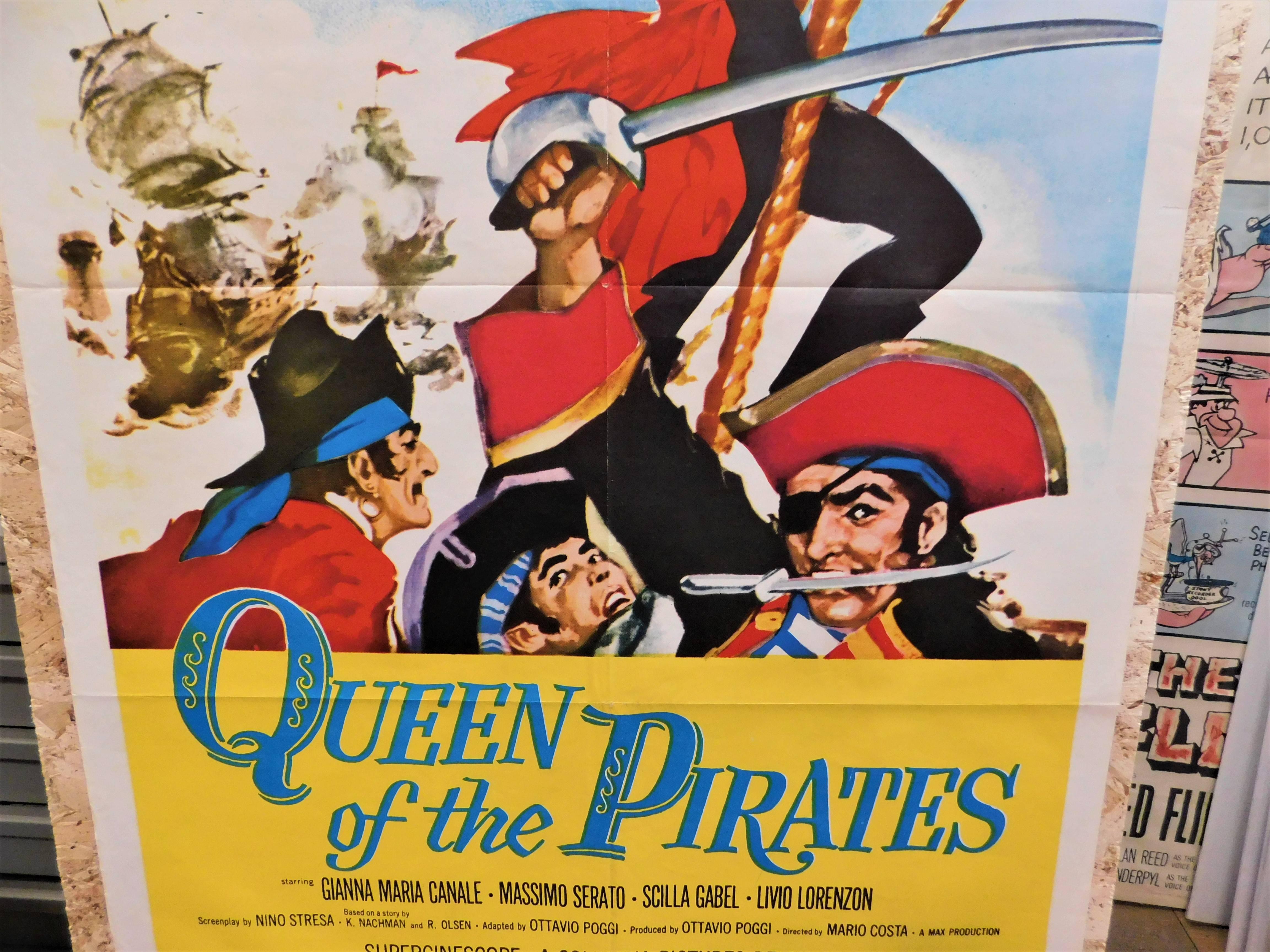 "Queen of the Pirates" 1961 Original Movie Poster For Sale at 1stDibs ...