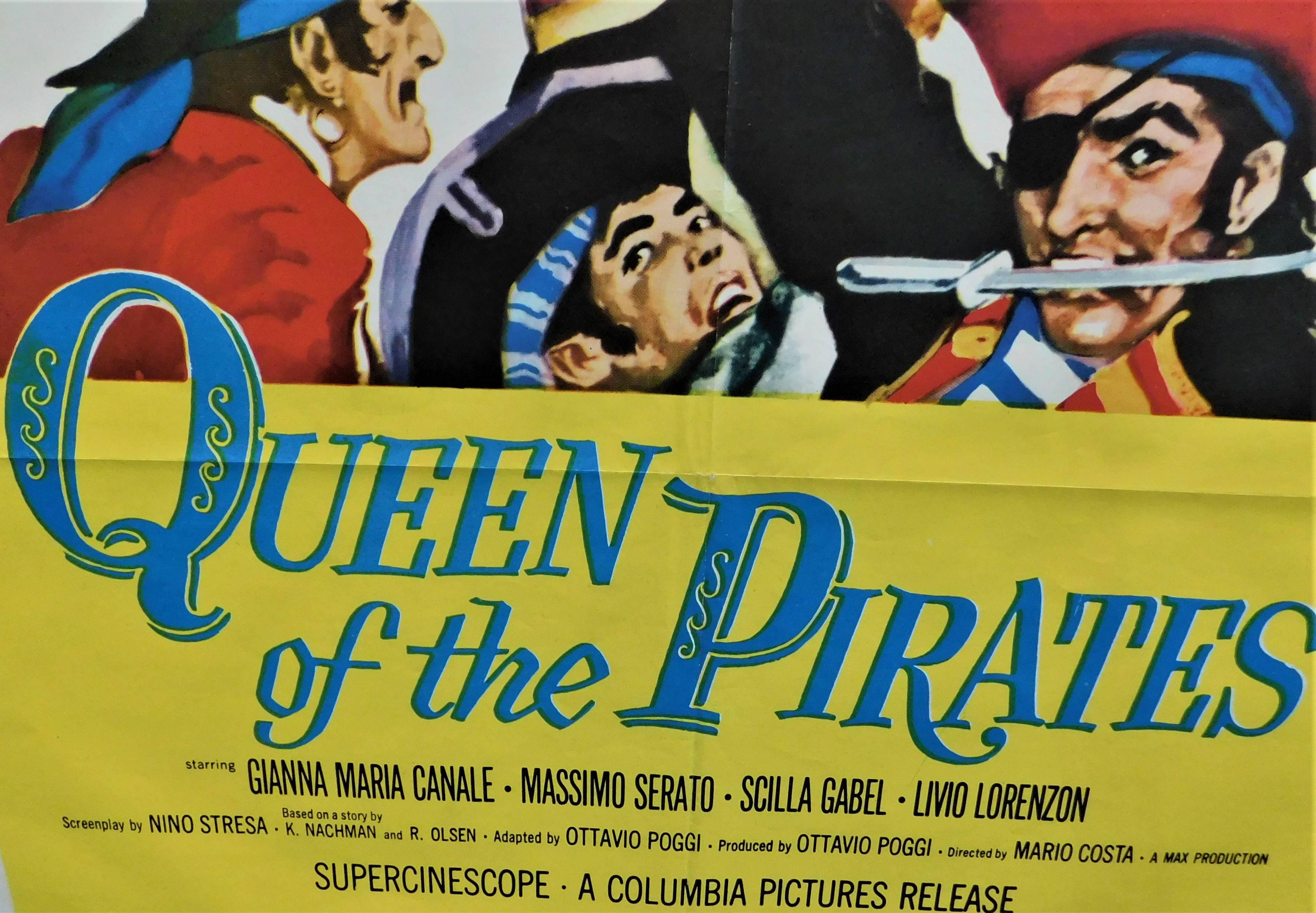 "Queen of the Pirates" 1961 Original Movie Poster For Sale at 1stDibs ...