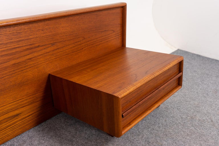 Queen Size Mid-Century Teak Headboard at 1stDibs