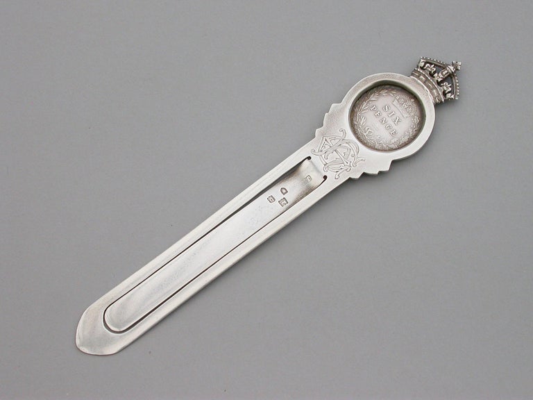 Queen Victoria Diamond Jubilee Commemorative Silver Bookmark, 1897 For ...