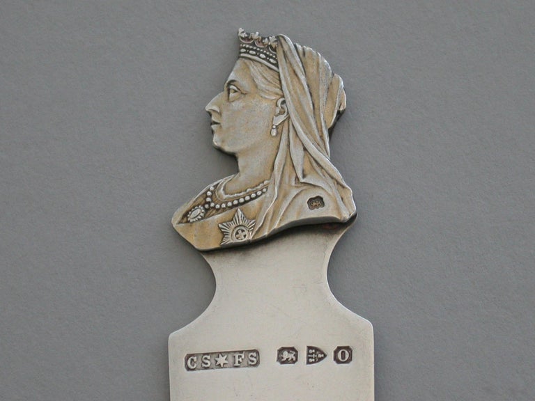 Queen Victoria Diamond Jubilee Commemorative Silver Bookmark, Chester ...