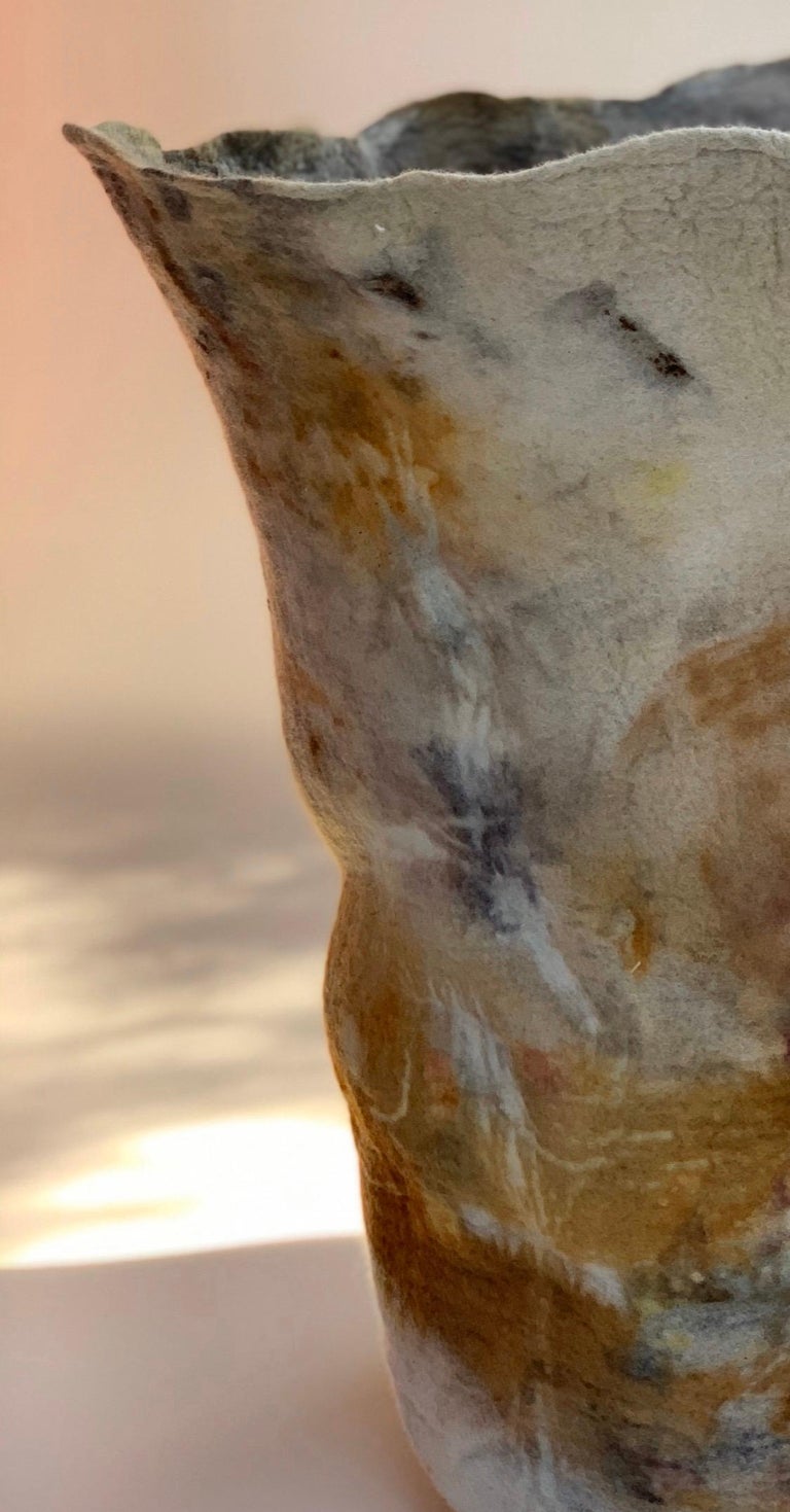 “Querido”, 2020, Naturally Dyed Felted Wool Vase by Inês Schertel ...