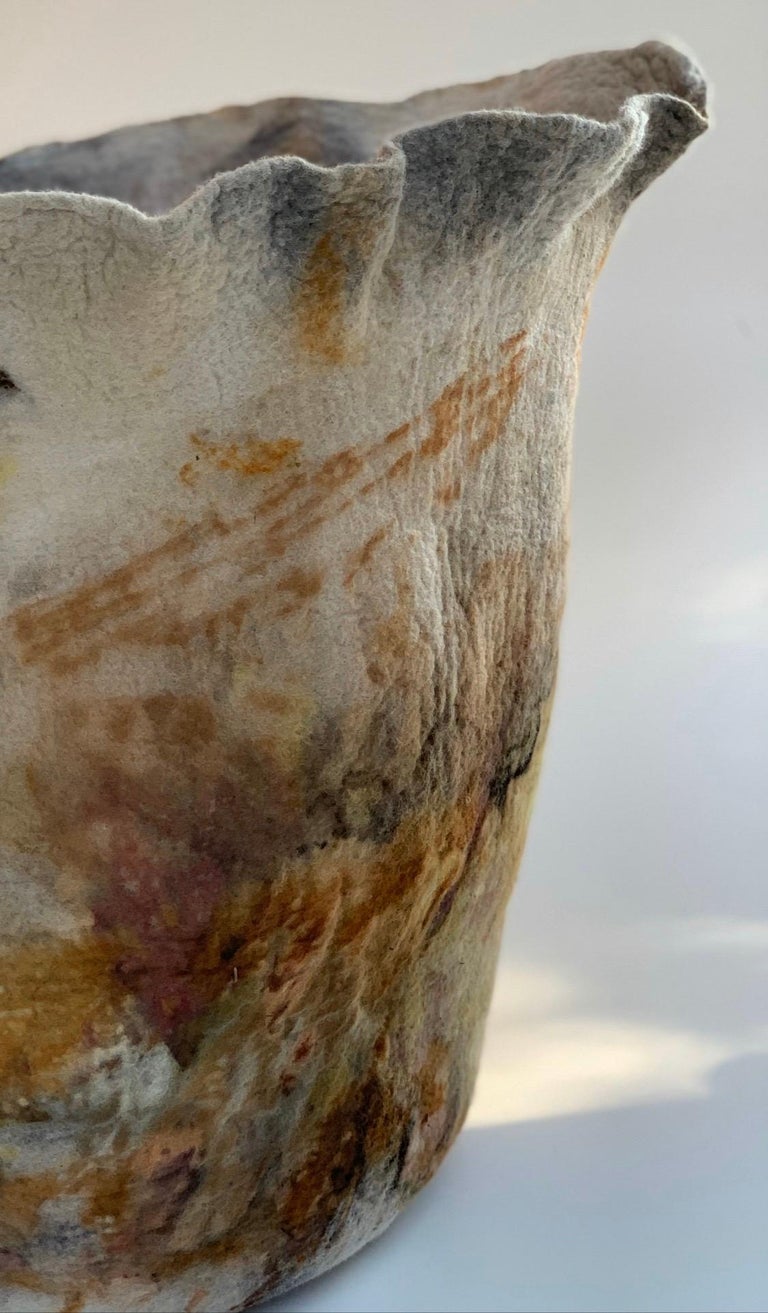 “Querido”, 2020, Naturally Dyed Felted Wool Vase by Inês Schertel ...