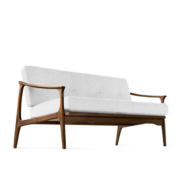 Quiete Solid Wood Sofa, Walnut in Hand-Made Natural Finish ...