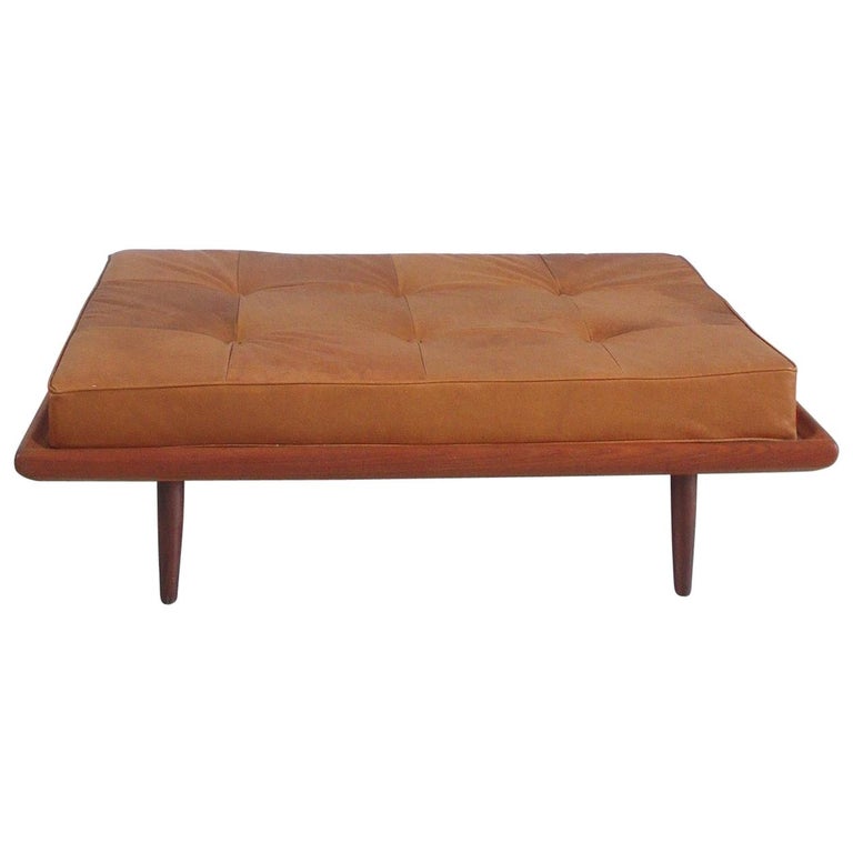 Quilted Leather Daybed/Ottoman by Peter Hvidt for France and Son ...