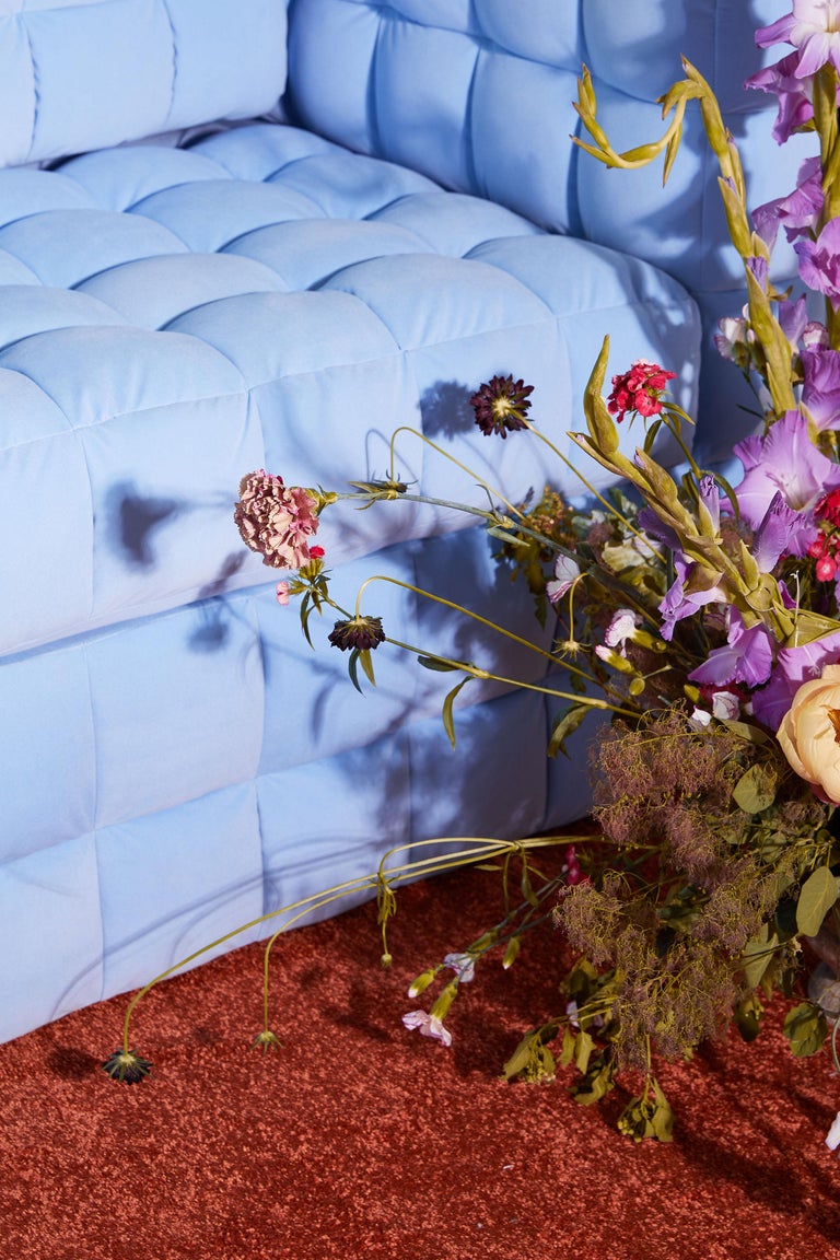 Quilted, Modular Lounge Chair For Sale at 1stDibs