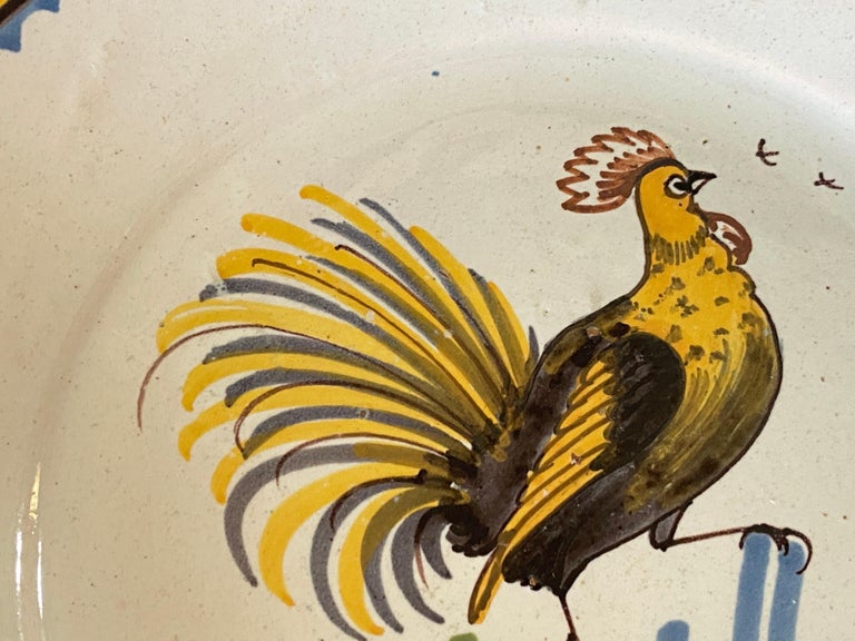 Quimper Faïence Plate, France 18th Century For Sale at 1stDibs