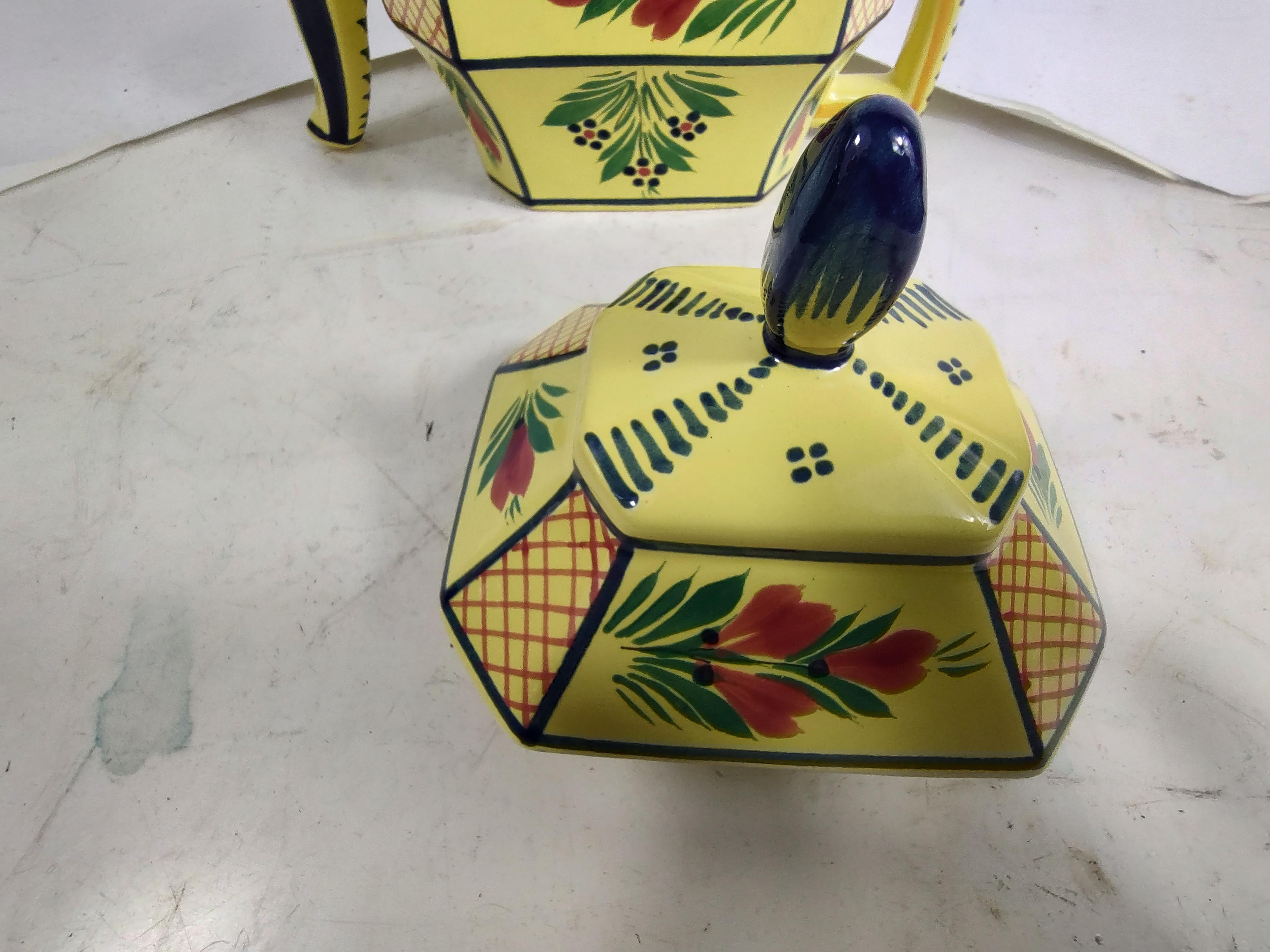 Quimper Faience Teapot with Breton Woman For Sale at 1stDibs | quimper ...