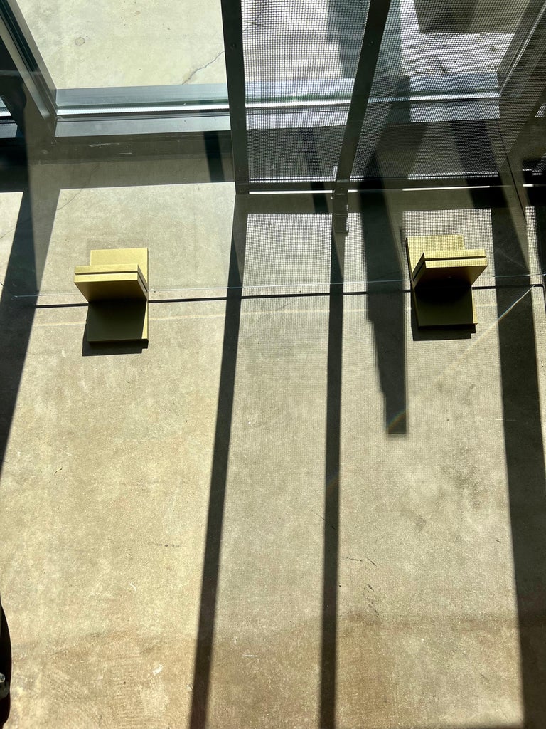 Quinn Fireplace Screen with Iron Feet Painted in an Aged Gold Finish ...