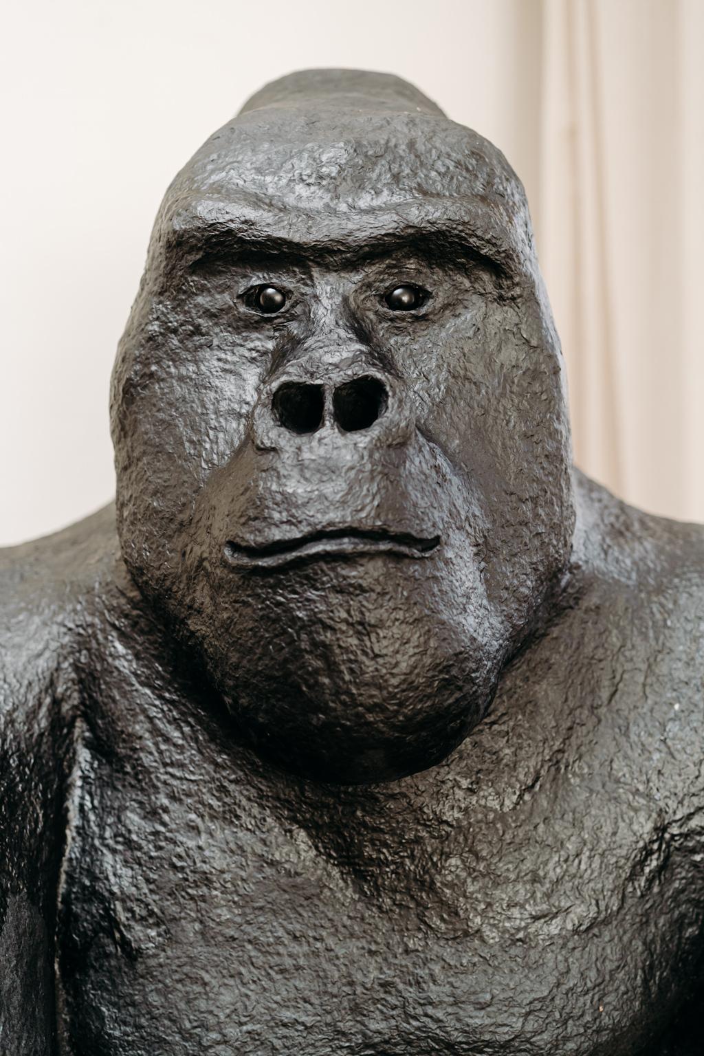 Quirky and Sturdy This Extra Large Papier Mâché Gorilla For Sale at ...
