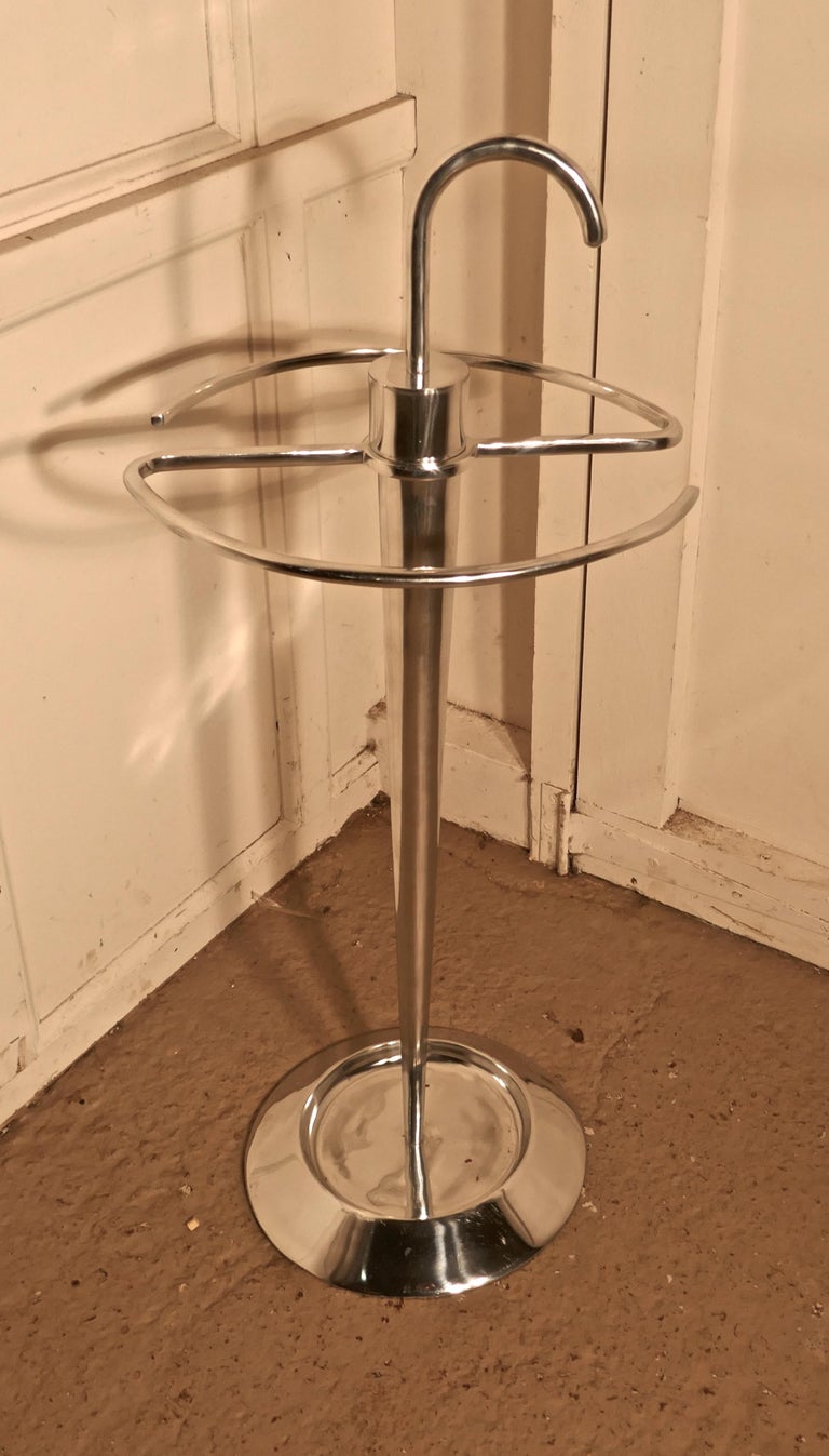 Quirky and Stylish Art Deco Chrome Umbrella or Stick Stand For Sale at ...