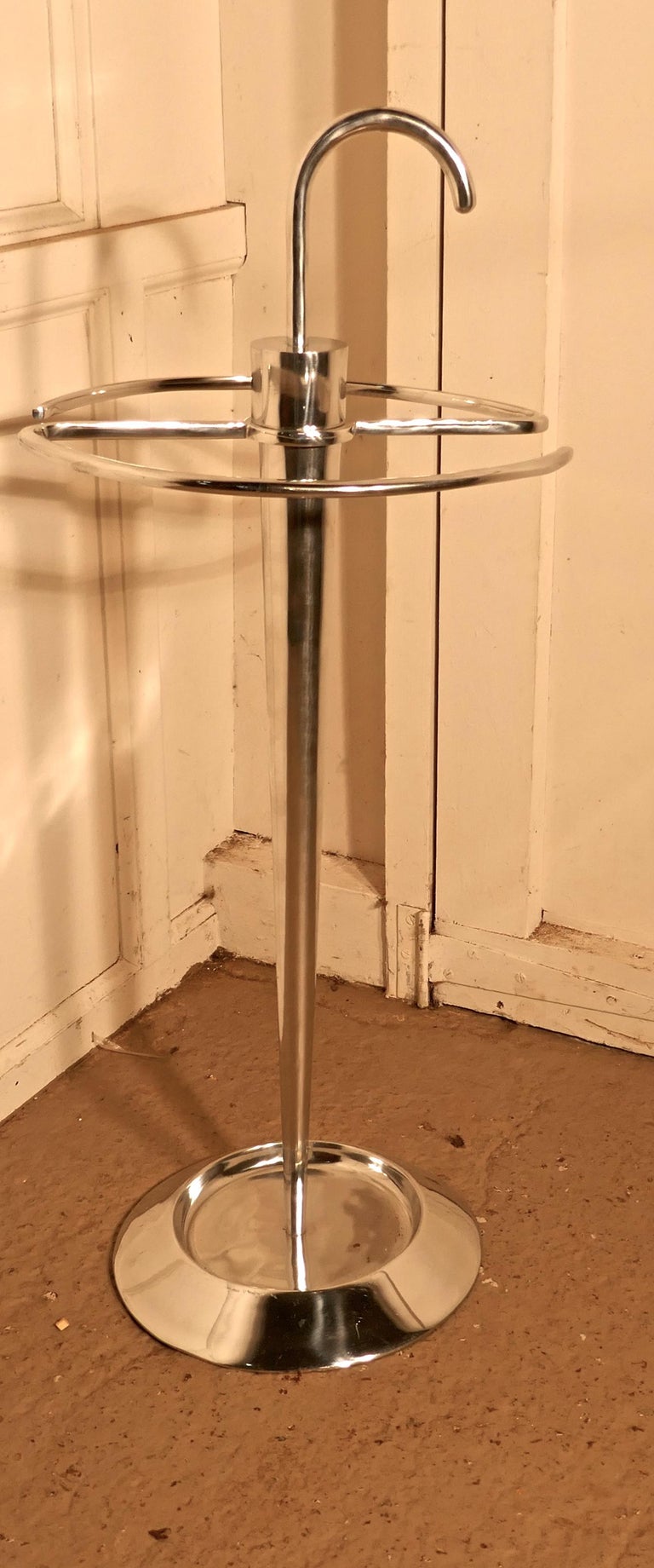 Quirky and Stylish Art Deco Chrome Umbrella or Stick Stand For Sale at ...