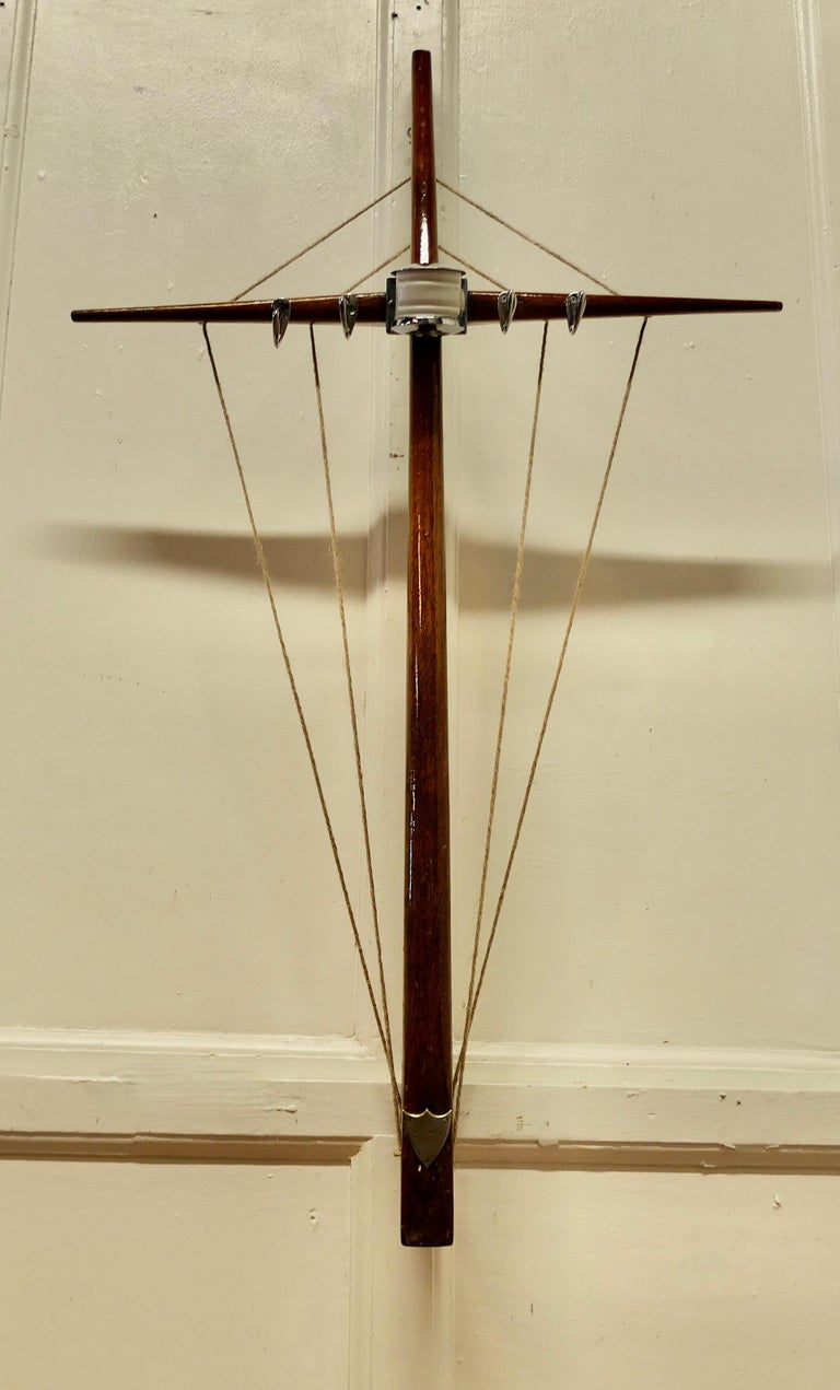 Quirky Wall Hanging Hat and Coat Rack on a Nautical Theme For Sale at ...