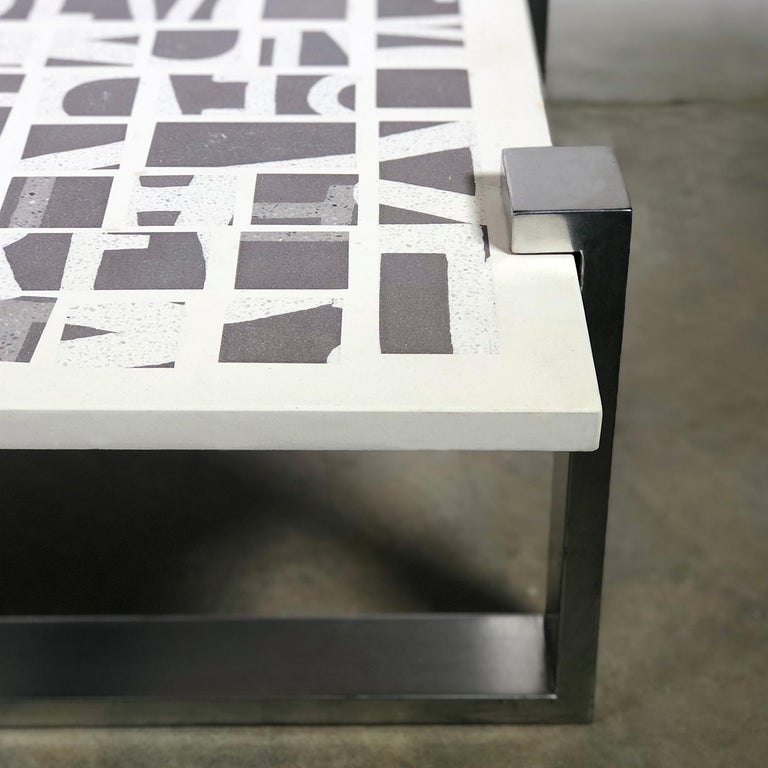 Qwerty Chrome Coffee Table For Sale at 1stDibs