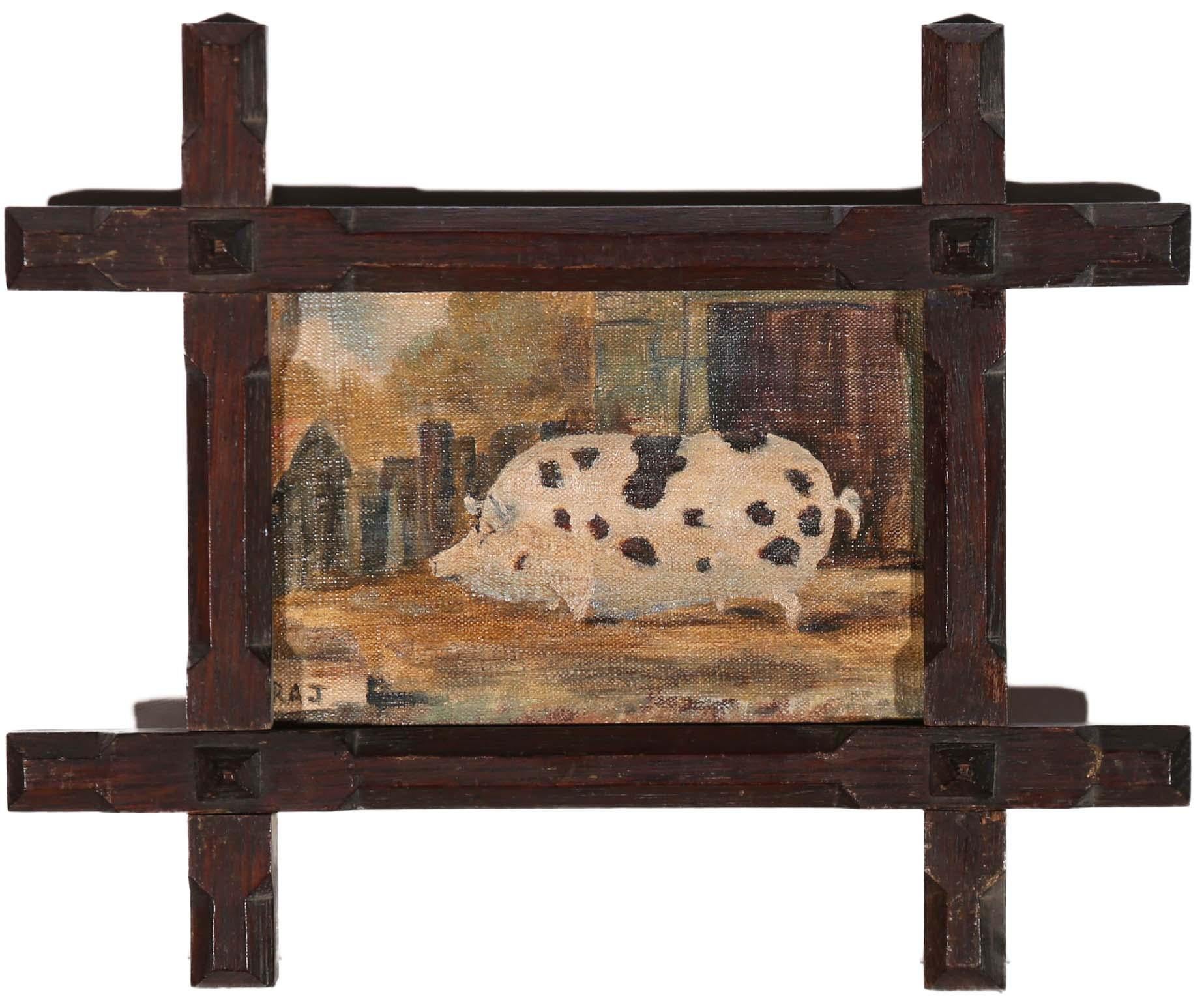 R. A. Jones - R. A. Jones - 20th Century Oil, A Prize Heifer For Sale ...