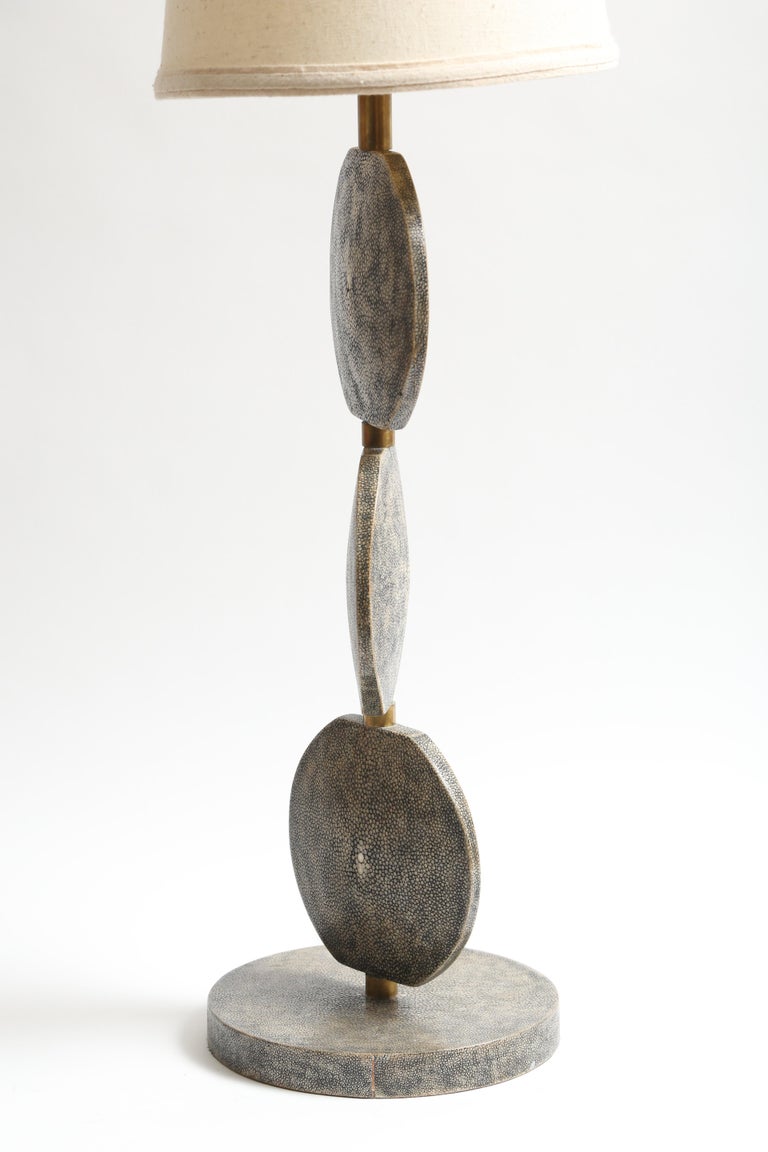 R and Y Augousti Articulated Shagreen Lamp at 1stDibs