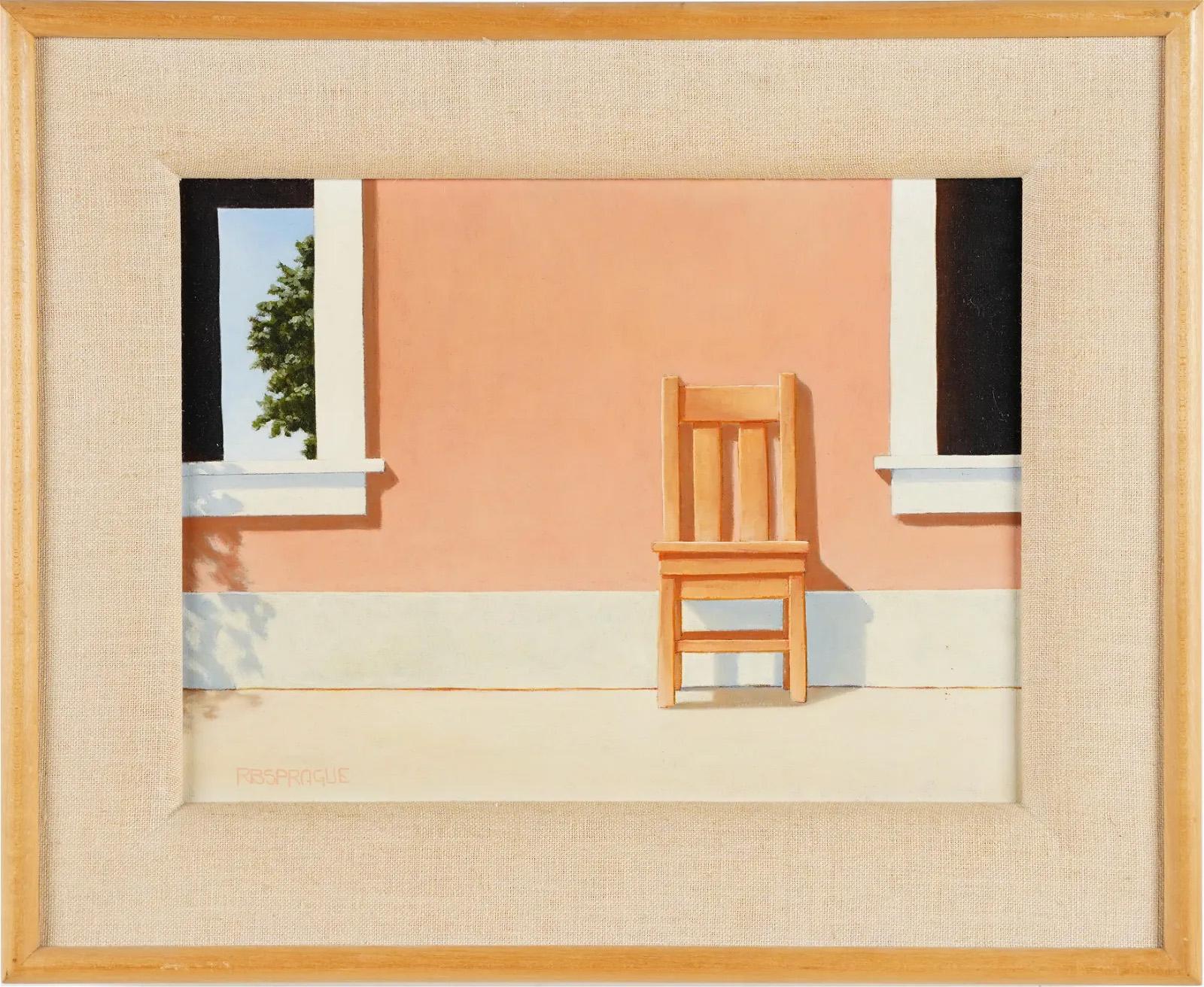 R. B. Sprague - Vintage American Modernist Signed Trompe L'Oeil Santa ...