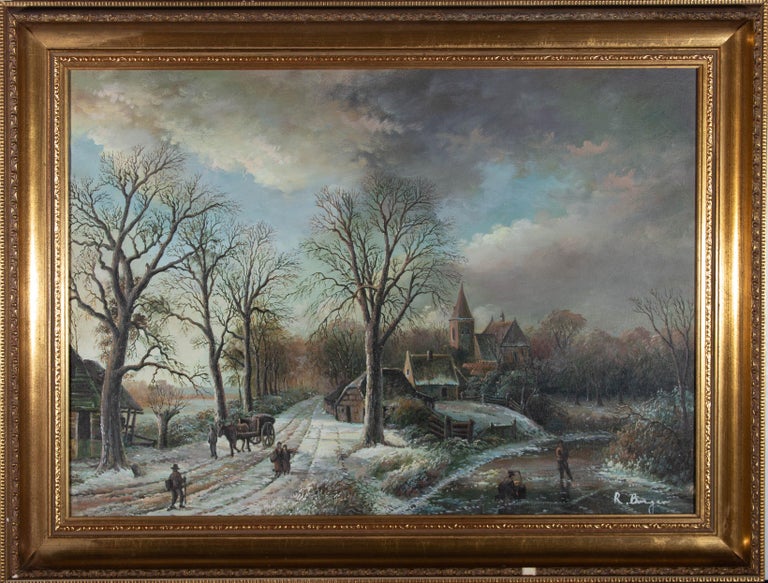 R. Burger - R. Burger - 20th Century Oil, A Winter's Day at 1stDibs