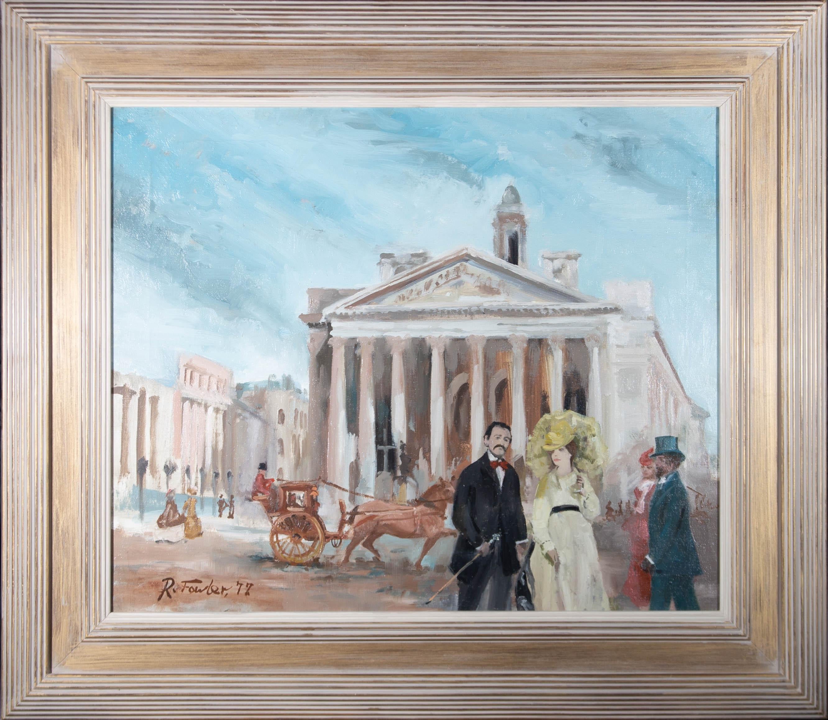 R. Fowler - R. Fowler - 1977 Oil, The Royal Exchange For Sale at 1stDibs