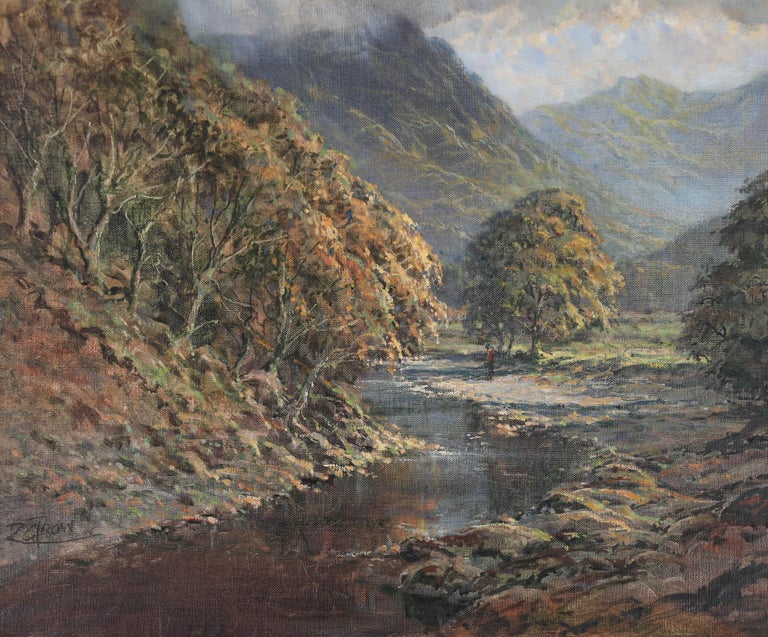 R. G. Trow - R. G. Trow - 20th Century Oil, Highland Stream For Sale at ...