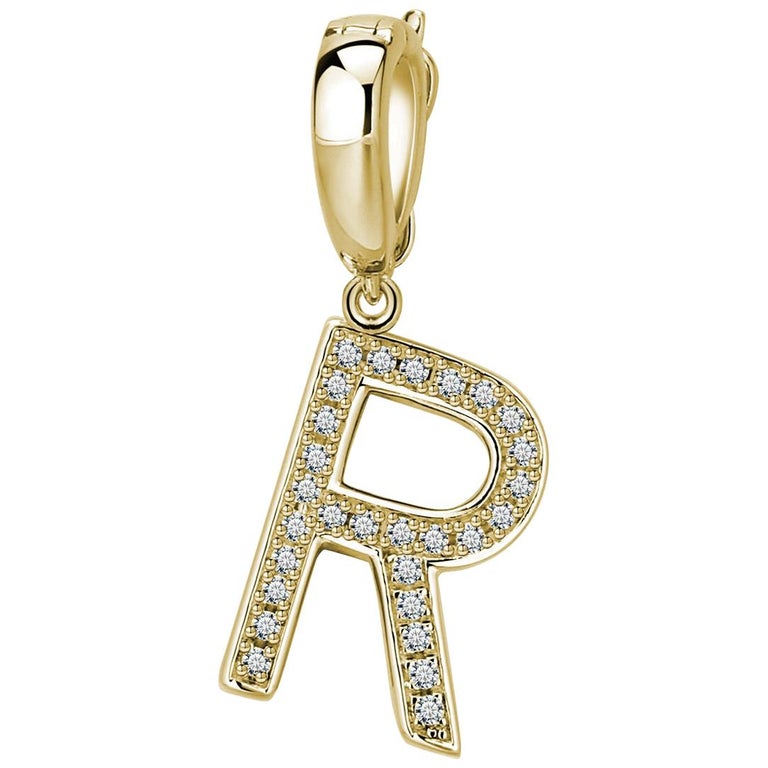 R Initial Pendant/Charm For Sale at 1stDibs