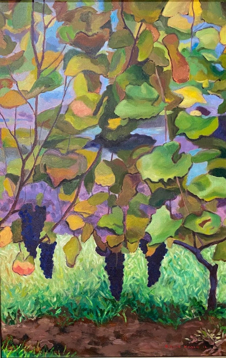 R. Kirk Moore - Grapevines, original 36x24 contemporary landscape oil ...