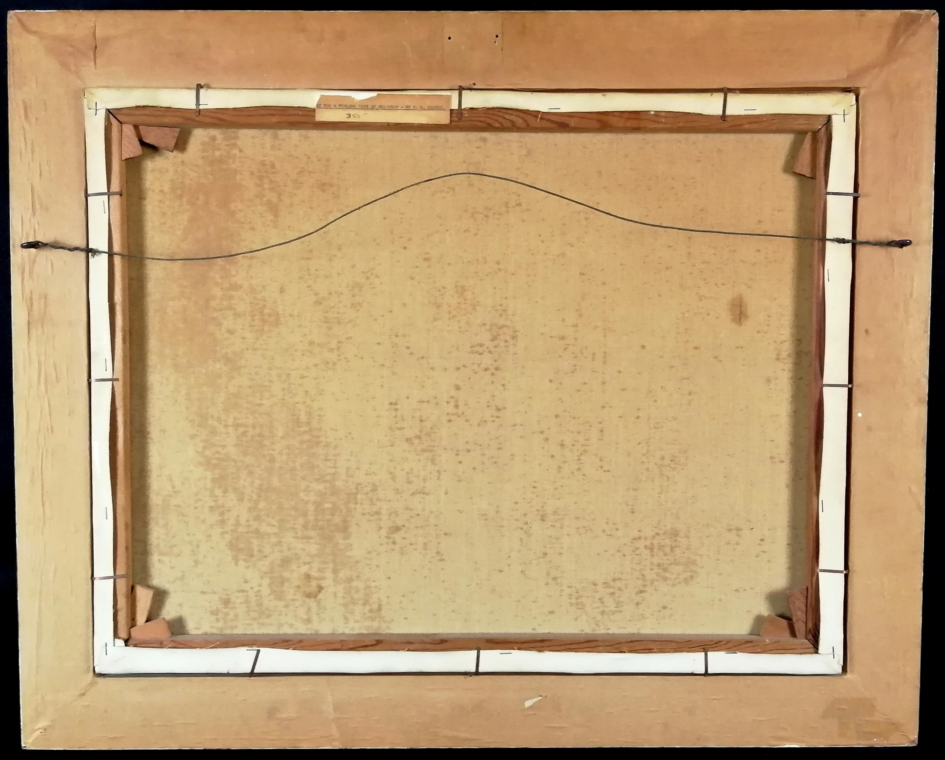 R. L. Harvey - At The 6 Furlong Post Brighton - Large English Horse ...