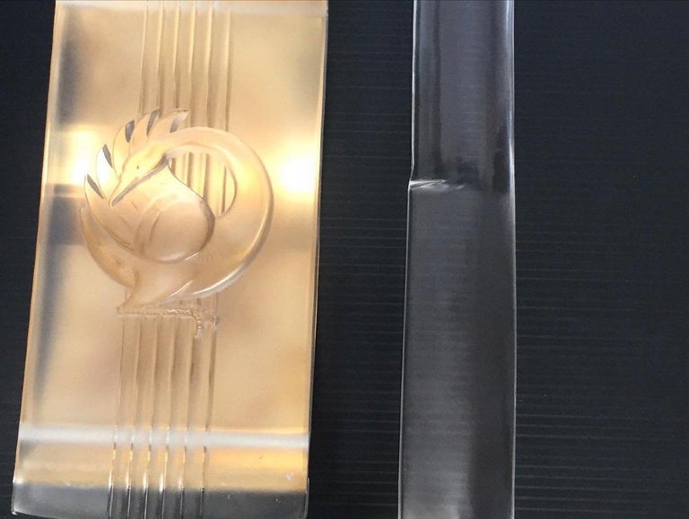 R. Lalique Desk Set Josephine Model For Sale at 1stDibs